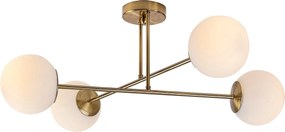 Rabalux Zlaté stropní svítidlo Kiara pro žárovku 4x E27 71082