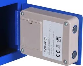 Yale YSV 170 DB2 B modrá / Trezor / Digitální klávesnice / 3,8 l / Oce