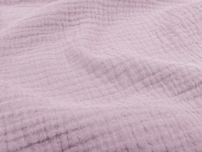 Biante Mušelínový povlak na polštář MSN-021 Bledě fialový 50 x 50 cm
