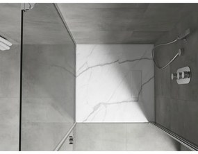 Mexen Hugo, čtvercová sprchová vanička SMC 90 x 90 cm, bílý kámen, 42759090