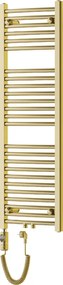 Mexen Ares, elektrické topné těleso 1200x400 mm + topná tyč 300 W, zlatá lesklá, W102-1200-400-2300-50