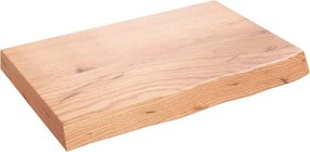 Koupelnová deska hnědá 60x40x(2-6) cm ošetřený masivní dřevo 3156106
