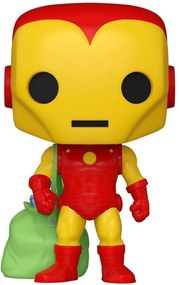 Figurka funko pop! marvel: holiday - iron man w/bag