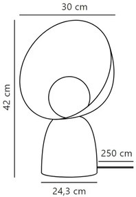 DFTP by Nordlux - Stolní lampa HELLO 1xE14/25W/230V černá