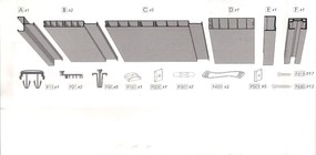 VIVALDI Shrnovací dveře plné Buk 90cm