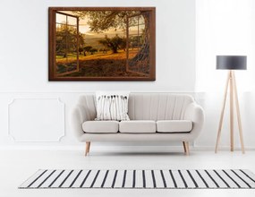 3D obraz výhled na podzimní sad Velikost (šířka x výška): 120x80 cm