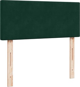 Box spring postel s matrací tmavě zelená 120 x 200 cm samet 3287707