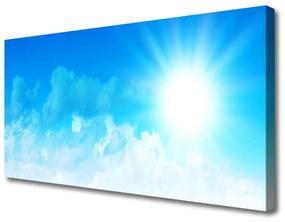 Obraz na plátně Slunce Nebe Krajina 125x50 cm
