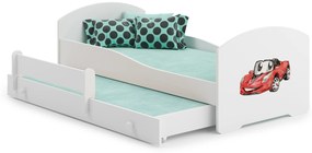 Dětská postel s matracemi PEPE II 160x80 Úložný prostor: Ne, Motiv: GALAXIE