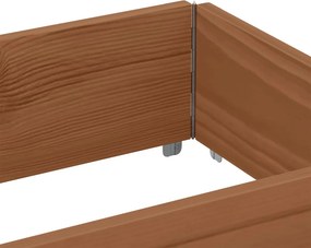 Zahradní truhlík hnědý 150 x 50 cm masivní borové dřevo 3295438