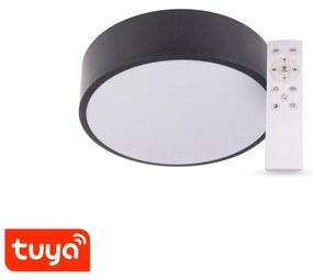 T-LED SMART Tuya LED svítidlo RENDO 24W CCT kulaté černé SMART Tuya LED svítidlo RENDO 24W CCT kulaté černé