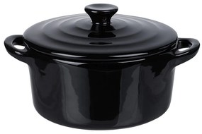 C'EST SI BON Zapékací miska s pokličkou kulatá 600 ml - černá
