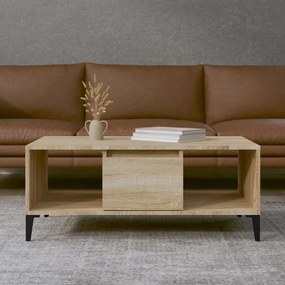 vidaXL Konferenční stolek 90 x 50 x 36,5 cm kompozitní dřevo [821071] Barva: šedá sonoma