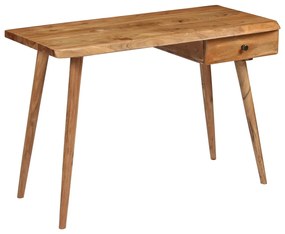 Psací stůl z masivního akáciového dřeva 110 x 50 x 76 cm - Default Title