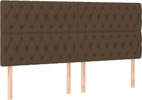 Box spring postel s matrací tmavě hnědá 180x200 cm textil 3128224