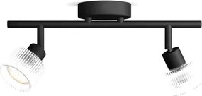 Philips Horen černá / LED bodové svítidlo / 2x5W / GU10 / IP20