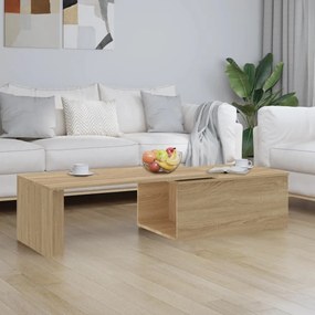 vidaXL Konferenční stolek 150x50x35 cm kompozitní dřevo [801340] Barva: bílá s vysokým leskem