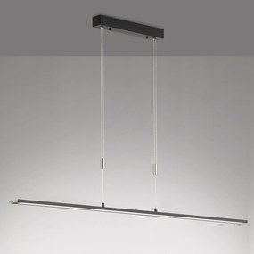 Závěsná lampa Metz TW LED, CCT, délka 160 cm, černá