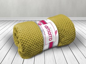 Přehoz přes postel 150x200 Amorro žakárový olivový reliéf 240g/m2 Darymex