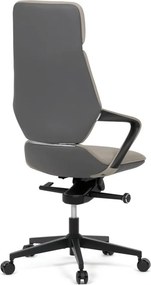 Kancelářské křeslo KA-T8426 GREY, houpací mechanismus, šedá ekokůže (59 x 63) cm