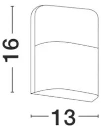 Venkovní LED svítidlo Droplet 13 bílé