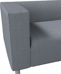 Potah na pohovku Kilppan 4-místná barva šedá látka pletený vzor