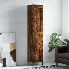 vidaXL Skříň highboard 34,5 x 34 x 180 cm kompozitní dřevo [3200130] Barva: Černá