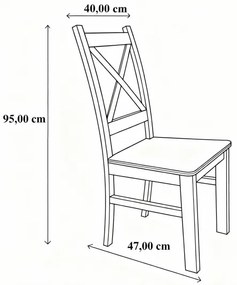 Jídelní židle NATE dub sonoma
