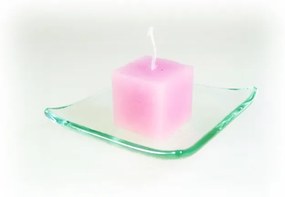 BDK-GLASS Svíčka kostka 3,5cm - růžová