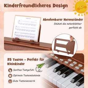 Costway 25 Keys Mini Digital Piano Dětské elektrické piano
