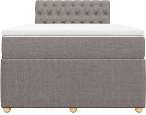 Box spring postel s matrací taupe 120x190 cm textil 3289706