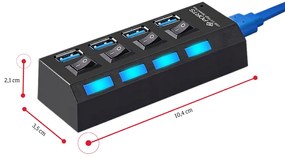 Expedo Počítačový herní stůl CODE BIG B2 s LED, 160x73-76x80, černá/černé nohy + USB HUB