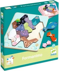 DJECO Hra s tvary FormAnimo / Dřevěné dílky / od 4 let