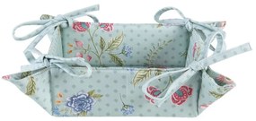 Textilní košík na pečivo Bloom Like Wildflowers – 35x35x8 cm
