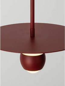 Červené hliníkové LED závěsné svítidlo ø 30 cm Edem – Nova Luce