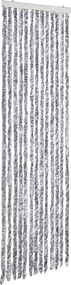 Závěs proti hmyzu bílý a šedý 56 x 185 cm Chenille 284279