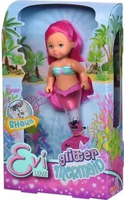 SIMBA Panenka Evička Mořská víla / 14 cm / třpytivá ploutev / 3 barvy