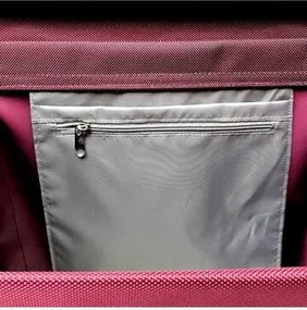 Rolser Com MF 8 Black Tube taška na kolečkách, bordó