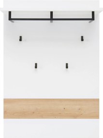 XXXLutz ŠATNÍ PANEL, bílá, dub artisan, 80/118/30 cm Voleo - Šatní panely - 002737018106