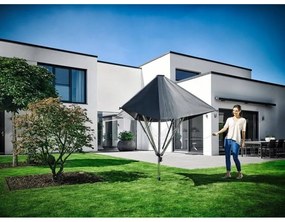 Venkovní sušák na prádlo ve stříbrné barvě 40 m LinoProtect 400 – LEIFHEIT