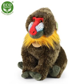 Plyšová opice mandril 32 cm ECO-FRIENDLY