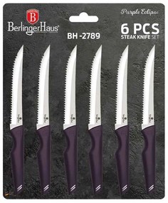 BERLINGERHAUS Sada steakových nožů 6 ks Purple Eclipse Collection