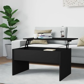 Konferenční stolek černý 80 x 50,5 x 41,5 cm kompozitní dřevo