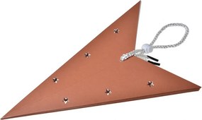 Hnědá závěsná papírová hvězda L - 60*22*60 cm