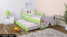 Dětská postel Dream vzor 08 180x90 cm zelená
