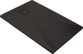 Deante Correo, obdélníková granitová sprchová vanička 120x70x3, 5 cm, černá matná, DEA-KQR_N73B