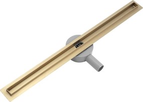 Rea Neo Slim Mirror Pro, odtokový sprchový žlab 50cm, zlatá matná, REA-G5692