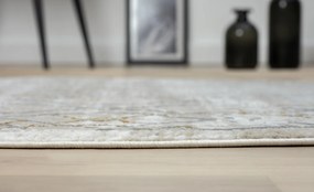 My Flair, Kusový koberec My Floor CA60034 creme kruh, 120x120 (průměr) kruh, šedá, chodba / předsíň