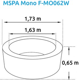 Marimex | Vířivý bazén MSPA Mono F-MO062W | 11400276