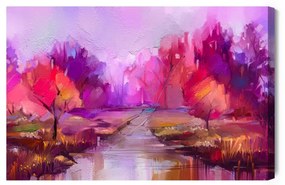 Obraz Abstraktní Růžový Park Nedostatek Nedostatek Plátno Canvas 70x50
